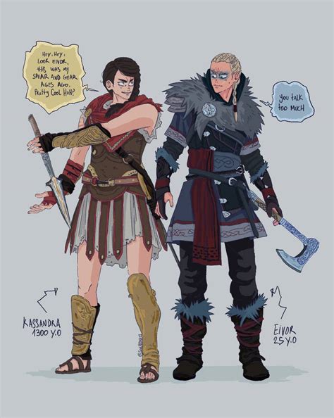 Kassandra And Eivor By Soulredness On Deviantart