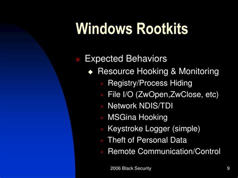 Ppt Rootkits The Basics Powerpoint Presentation Free Download Id
