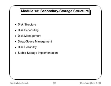 [ppt] Module 13 Secondary Storage Structure Disk Structure Disk Powerpoint Presentation 905036