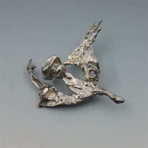 Juhls Norway Silver Tundra Modernist Brooch