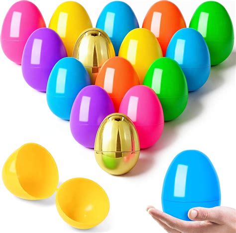 Mgparty 36 Pcs 35 Large Fillable Easter Eggs With 6