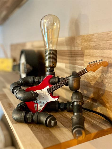 Guitar Hero Lamp Stratocaster Replica Guitar Pipe N Pallet