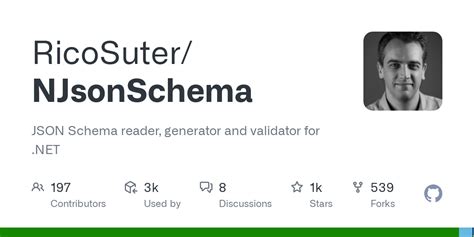 GitHub RicoSuter NJsonSchema JSON Schema Reader Generator And Validator For NET