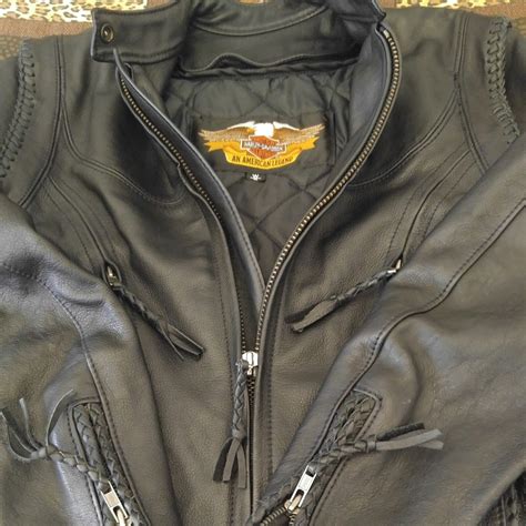 Willie G Harley Davidson Leather Jacket Removable Gem