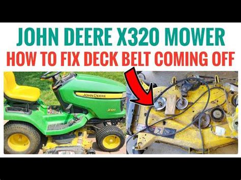 John Deere X380 Mower Belt Diagram And Installation Guide