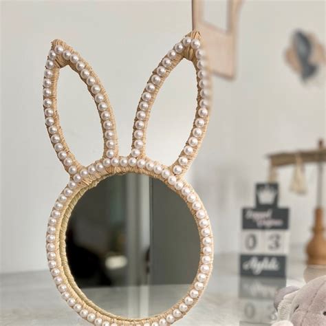 Mirror With Raffia Etsy