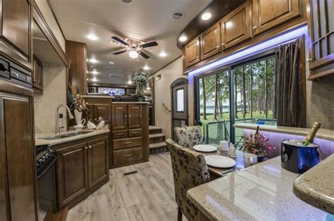 Luxury Rv Interior Kitchen And Living Room Design Heartland Rv