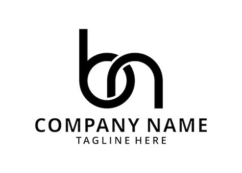 Illustration Alphabet Bn Logo Initial Letter Monogram Icon Logo Vector