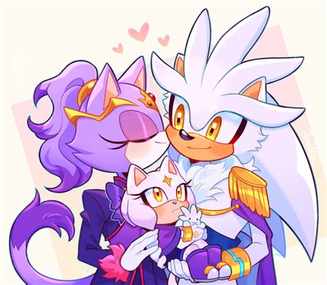 Blaze The Cat And Silver The Hedgehog Original And 1 More Drawn By