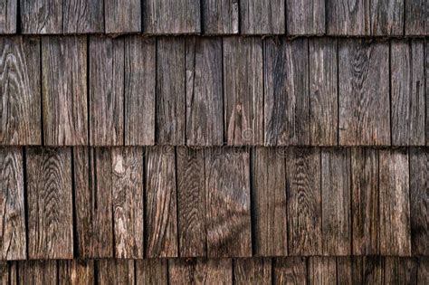 Texture Of Worn Wooden Roof Tile Pattern Detail Of A Typical Old