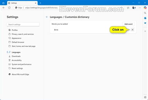 Add Or Remove Words For Spellcheck Dictionary In Microsoft Edge