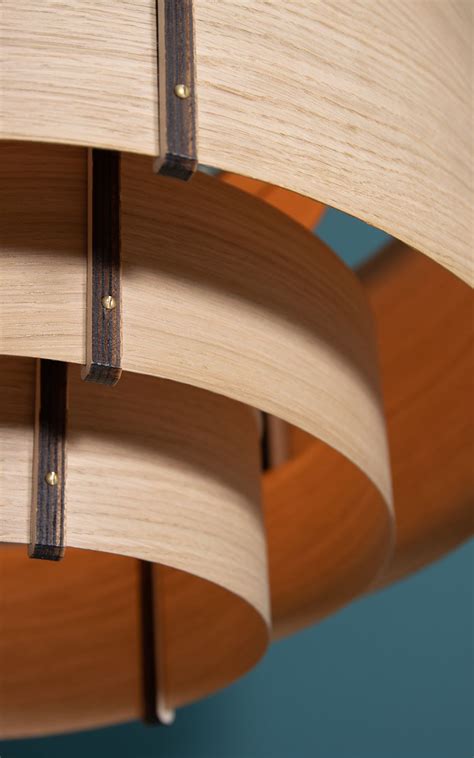 Sustainably Sourced Oak Ceiling Light Walnut Timber Ceiling Lights