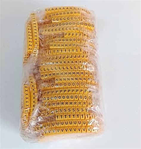 Yellow Pvc Ferrules Alphabet At ₹ 260 Pack In Jaipur Id 2854329167112