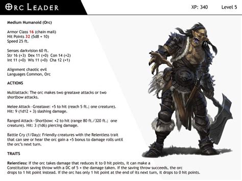 Dnd Next Monster Cards On