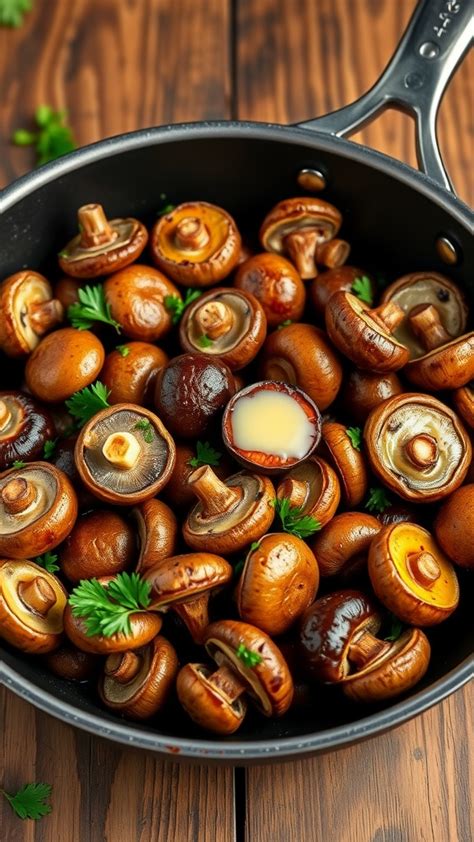 Sautéed Garlic Butter Mushrooms Recipe