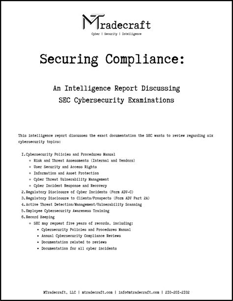 Securing Compliance Mtradecraft