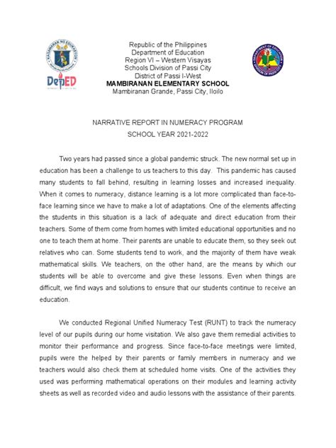 Numeracy Program Sy 20 21 Download Free Pdf Teachers Behavior