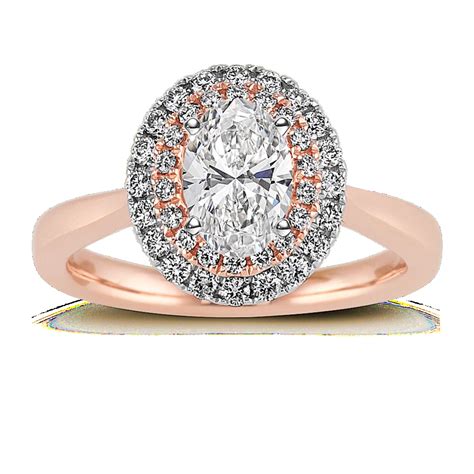Two Tone Vintage Halo Engagement Ring Shane Co