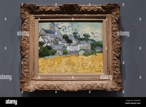 Orsay Museum Paris France Vincent Van Goghview Of Auvers Sur Oise