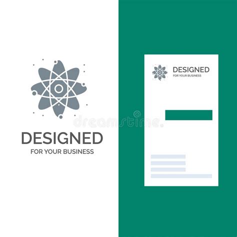 Atom Energy Power Lab Grey Logo Design And Business Card Template