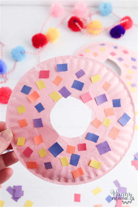 Paper Plate Donut Craft