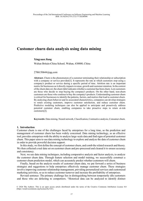 Pdf Customer Churn Data Analysis Using Data Mining