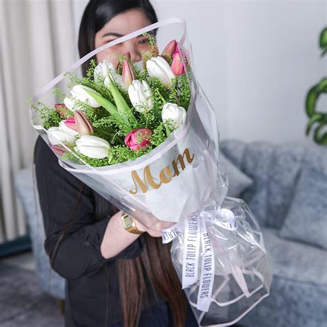 Mom Tulips Bouquet Flower Delivery Dubai Uae