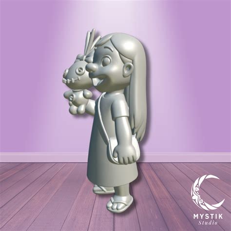 🐉 Lilo Et Scrump Figurine Lilo And Stitch・fichier Stl Pour Impression 3d・cults