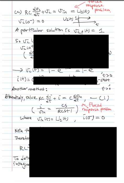 Problem Consider The RC Circuit In The Laboratory Chegg