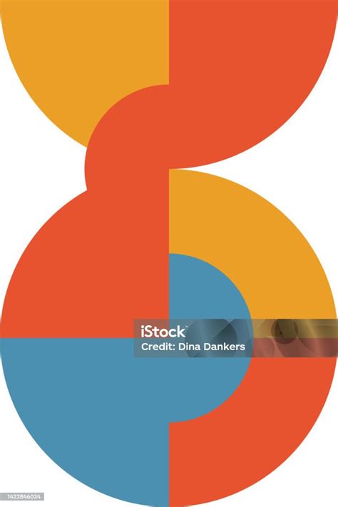 추상적인 기하학적 미니멀리스트 작품 원 사각형 삼각형과 같은 간단한 모양으로 만든 벡터 일러스트레이션 바우 하우스 스타일의 복고풍 배경과 대담한 색상 흰색에 빨간색 노란색