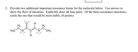 Solved 2. ﻿Provide two additional important resonance forms | Chegg.com