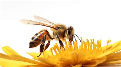 Premium Ai Image A Photo Of A Bee Pollinating A Flower