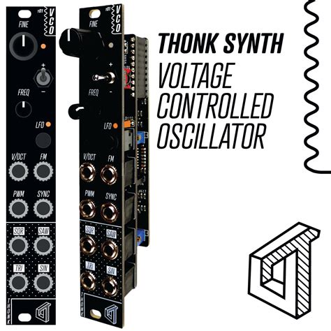 Thonk Synth T01 Vco Full Diy Kit Thonk Diy Synthesizer Kits