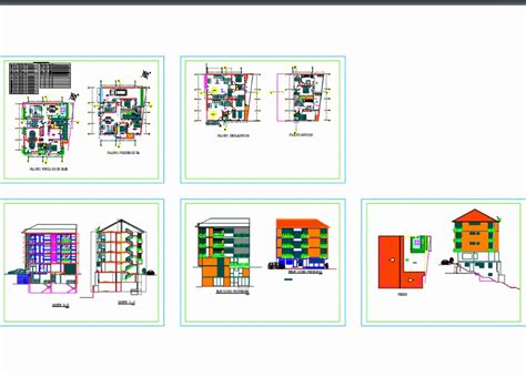 Edifício Multifamiliar Em Autocad Baixar Cad 78484 Kb Bibliocad