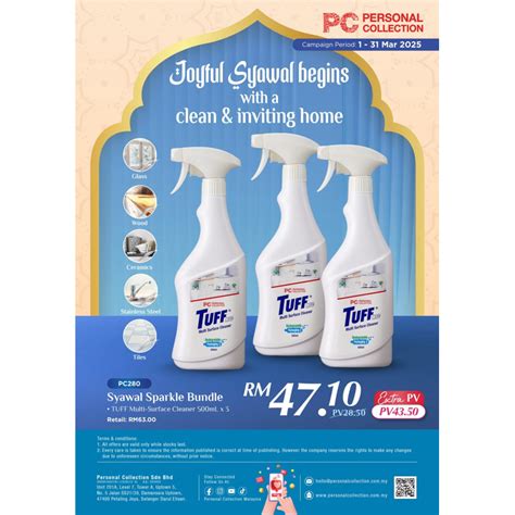 Tuff Multi Surface Cleaner X 3 Bottle Shopee Malaysia