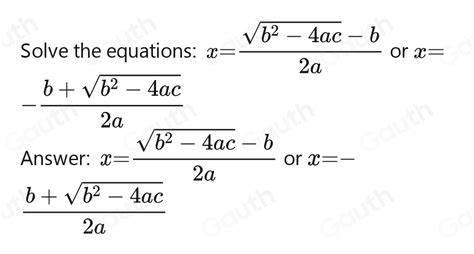 Solved Some Of The Steps In The Derivation Of The Quadratic Which Best