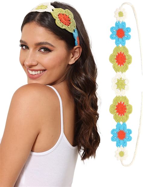 Haimeikang Hippie Hair Bandanas Headbands For Women Boho