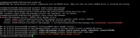 Unable To Start Fabricmanager On Ubuntu LTS Server With A Linux NVIDIA Developer Forums