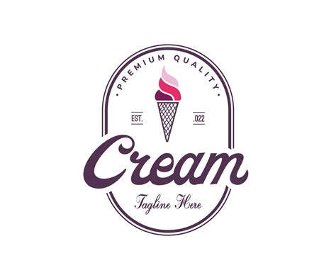 Ice Cream Logo Design Template 12187839 Vector Art At Vecteezy