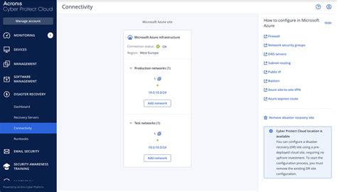 Disaster Recovery To Azure Acronis