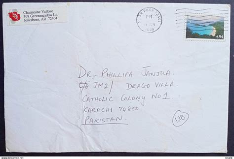 Lettres And Documents United States Usa Postal History Cover On Lake Water Postal Used 27 6 2008