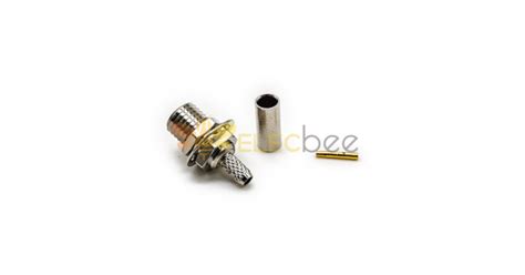 Threaded Mcx Connector Mcx Bulkhead Jack Straight Stainless Steel