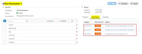 creation of parameters and datasets in qtest mst solutions