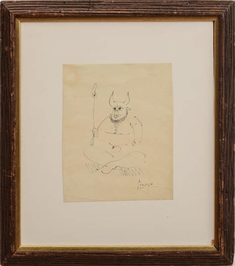 Pablo Picasso Seated Devil Mutualart