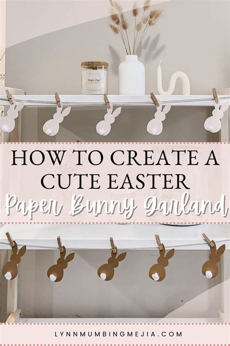 Cute Paper Easter Bunny Garland Easy Diy Lynn Mumbing Mejia