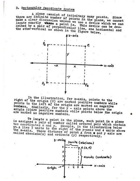 Solution Trigonometry Rectangular Coordinate System Study Guide