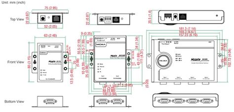 Moxa Mgate Mb318032803480 1 2 4 портові Serial в Ethernet