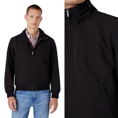 Wrangler Harrington Jacket Black Czarna Kurtka WiatrÓwka Xl Wrangler