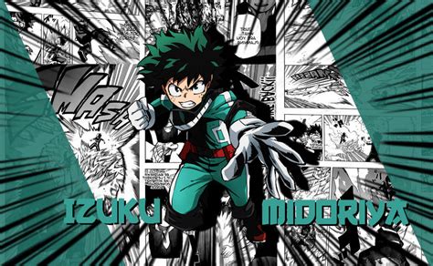 Download Izuku Midoriya Manga Panel Wallpaper