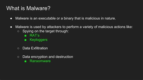 Introduction To Malware Analysispptx